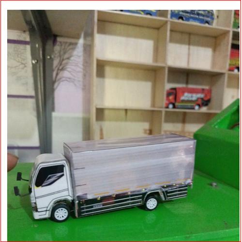 Jual Miniatur Mobil Truk Truck Paket Cargo Box Oleng Full Variasi Ceper ...