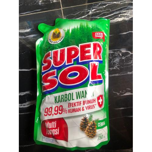 Promo SUPERSOL KARBOL EUCALYPTUS - LEMON - 750ML - KEMASAN POUCH (ISI ...