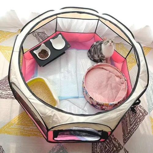 Jual NEW Petopedia Pagar Tenda Lipat Kucing Kandang Portabel dengan 8 ...