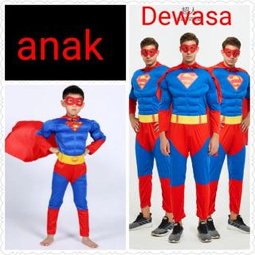 Jual Kostum Superhero Superman Anak dan Dewasa Sp Karakter New ...