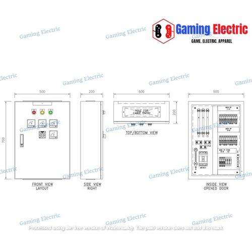 Jual Panel Listrik distribusi 3 phase 75A Box 50x70x20 1,2mm - Kab ...