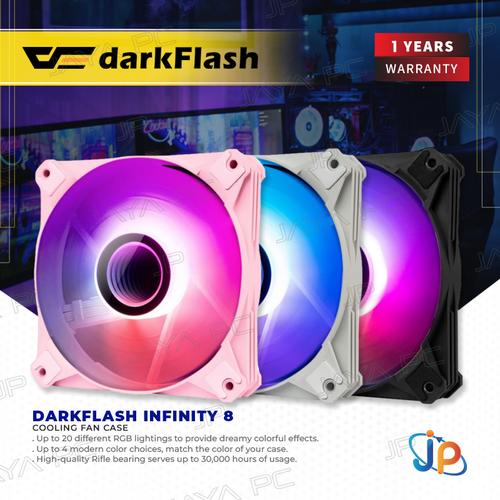 Jual darkFlash Infinity 8 PWM ARGB Led Cooler Fan Case - Fan Casing ...