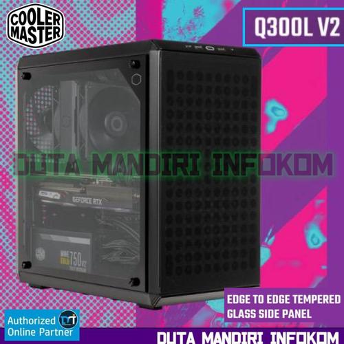 Promo Cooler Master MasterBox Q300L V2 - Tempered Glass m-ATX Gaming ...