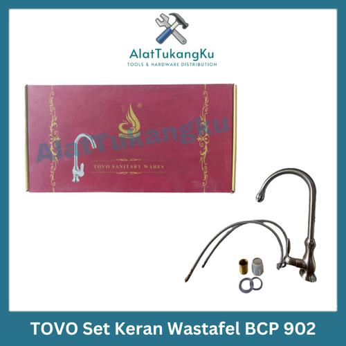 Jual TOVO Kran Wastafel BCP 902 / Set Keran Angsa Wastafel Dinding BCP ...