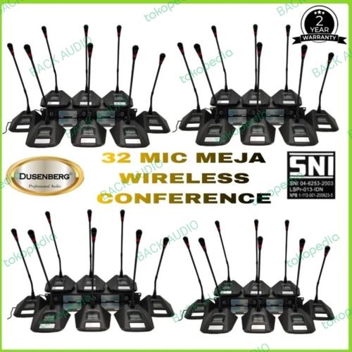 Jual microphone mic wireless dusenberg 32 mic wireless meja meeting ...