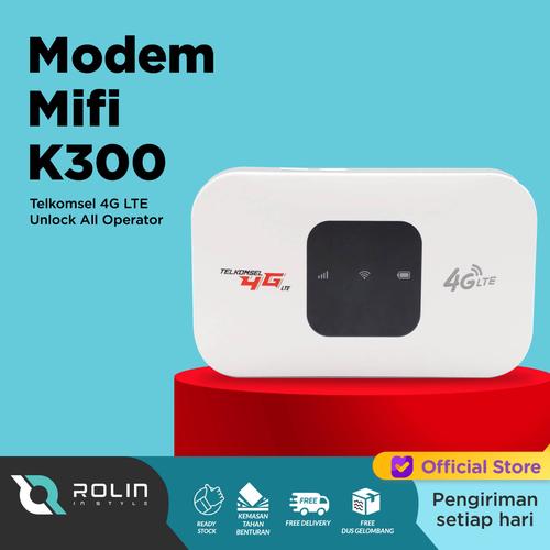 Jual Modem Wifi Telkomsel 4G LTE Unlock All Operator-MIFI 4G LTE - K300 ...