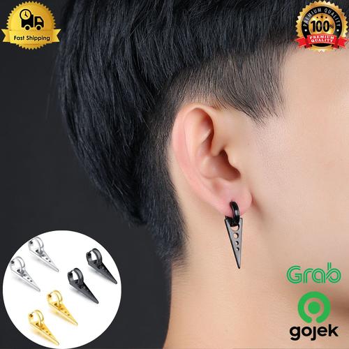 Promo Anting Jepit Magnet Tanpa Tusuk / Anting Tusuk Pria Titanium Ori ...