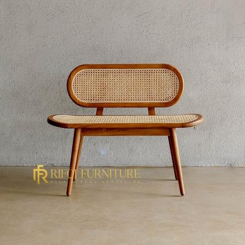 Jual Kursi Bench Rotan - Bangku Minimalis Jati Mix Rotan - Kab. Jepara ...