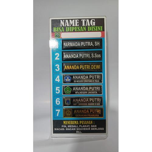 Jual name tag I nama dada I papan nama - Jakarta Timur - Al Hamid ...