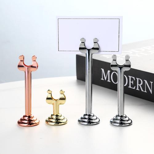 Jual Emas Stand Card Holder /Table Number Menu /Tiang Nomor Stainless ...
