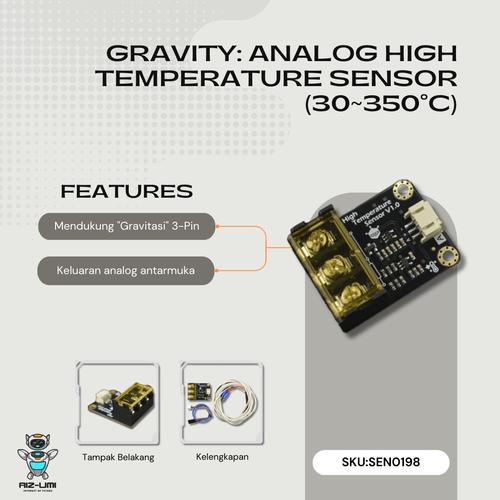 Jual DFrobot Gravity Analog High Temperature Sensor (30~350°C) - Kab. Sleman - Riz-umi | Tokopedia