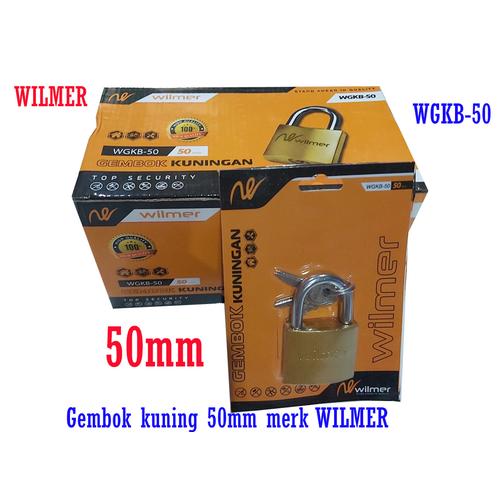 Jual Gembok kuning 50mm WILMER padlock koper - tas gembok WGKB-50 ...