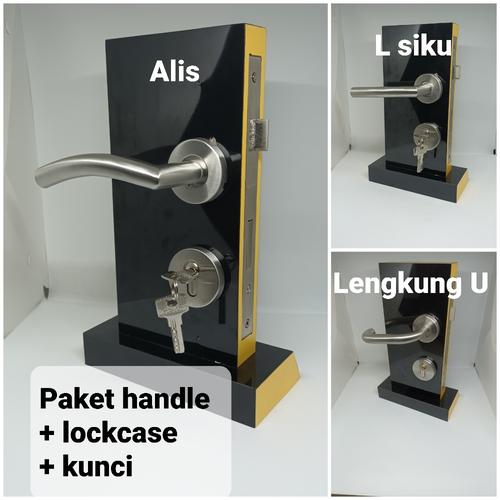 Jual Handle / Gagang Pintu Stainless model pisah - Handle Only, L Siku ...