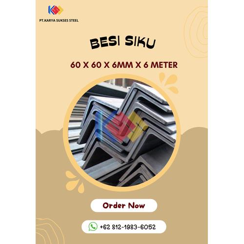 Jual Besi Siku 60 x 60 x 6mm – 6m - Kab. Bekasi - Karya Sukses Steel ...