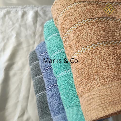 Promo Handuk Mandi Dewasa Bermotif Polos Garis Bahan Katun Ukuran ...