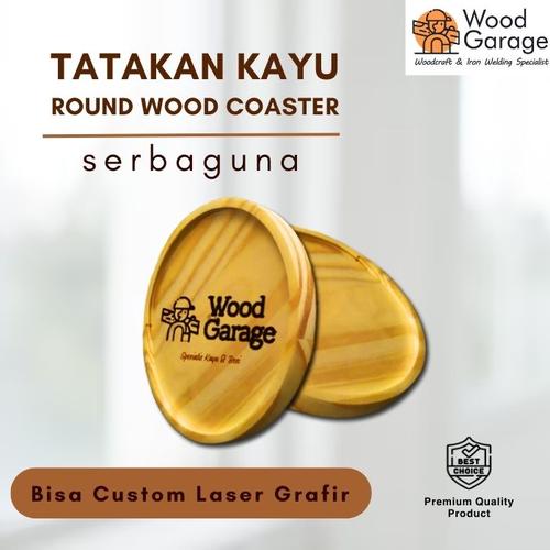 Jual Coaster kayu / Tatakan Kayu polos Diameter 7-16cm - Jati Belanda ...