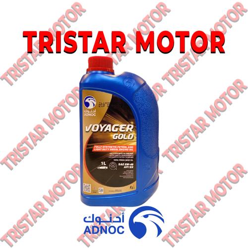 Jual Oli Mesin Engine Oil 5W-40 ADNOC Voyager Gold Fully Synthetic 1 ...