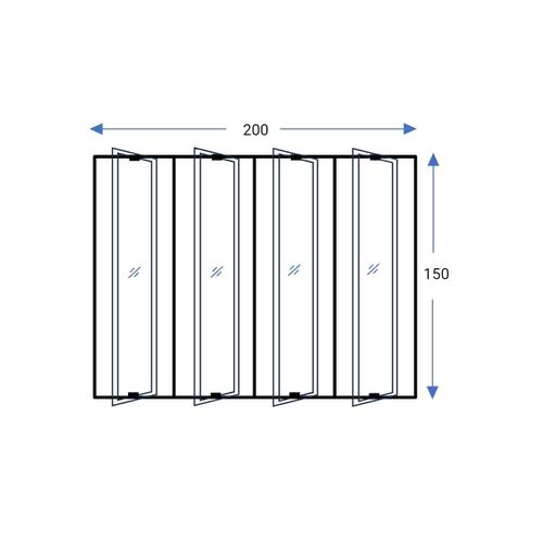 Jual Jendela aluminium pivot 4 daun uk. 200x150 - Kota Depok - kusen ...