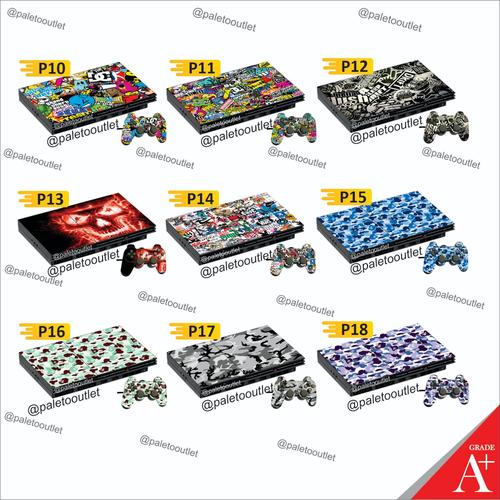 Jual stiker garskin ps2 slim fat motif camo motif sticker bomb bisa ...