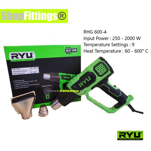 Jual RYU RHG 600 3 Heat Gun Blow Dryer Temperature Controlled 250-2000 ...