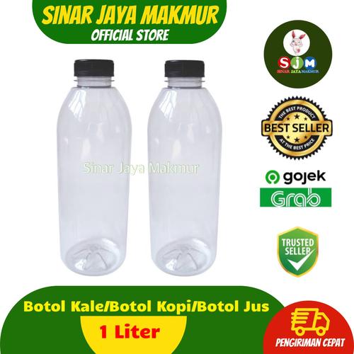 Jual Botol Kale 1 liter /Botol Kopi/Botol Jus 1.000ml - Hitam - Kab ...