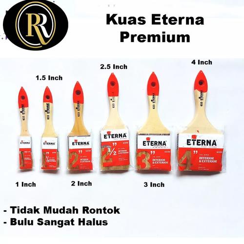 Jual Kuas Cat 1inch 1,5inch 2inch 2,5inch 3inch 4inch Eterna Tembok ...