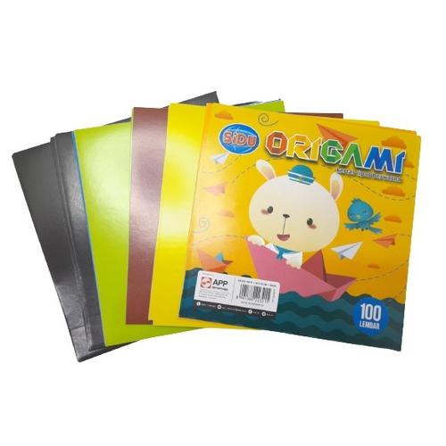 Jual Kertas Origami Uk. 12x12cm 16x16cm Merk SIDU 1 Pak isi 100 Lembar ...