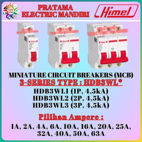 Jual HIMEL MCB HDB3WL1 1P 1 POLE 50A 63A 4,5kA - 1P 50A - Jakarta Barat - Pratama Electric ...
