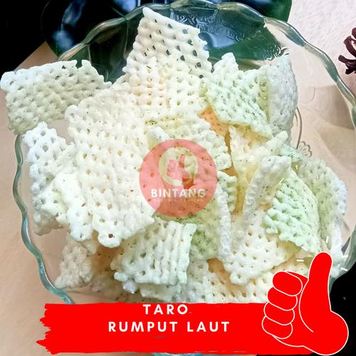 Jual Taro Rumput Laut / Kerupuk Taro Rumput Laut 300 gr - 300 gram ...