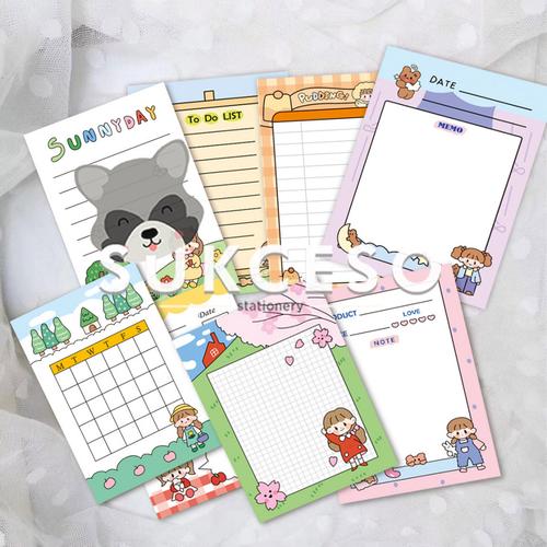 Jual Yejin Sunny Day Planning Memopad / Kertas Catatan Memo Lucu Unik ...