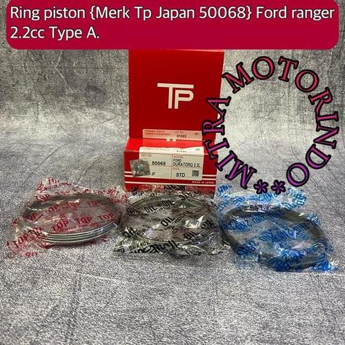 Jual Ring Piston Merk Tp Japan 50068 Ford Ranger 2.2cc Type A - Jakarta ...
