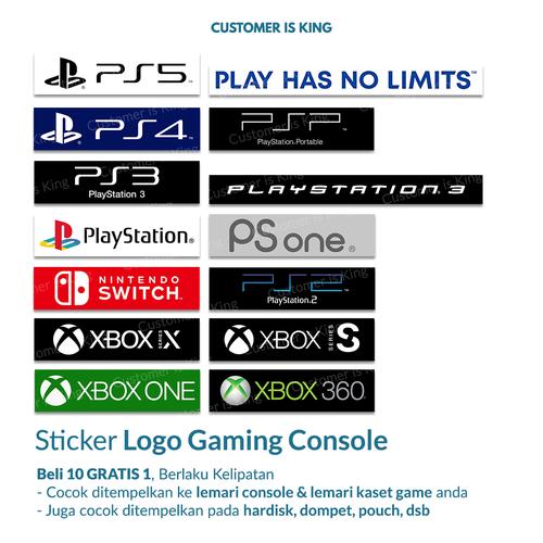 Jual Stiker Sticker Console Game Playstation PS XBOX Nintendo - PS5 ...