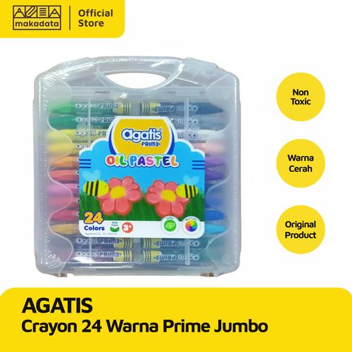 Jual CRAYON | OIL PASTEL AGATIS ISI 24 WARNA PRIME JUMBO MURAH - Kota ...