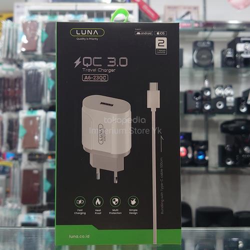 Jual Travel Charger LUNA Fast Charging QC 3.0 / A6-23QC - Kota ...