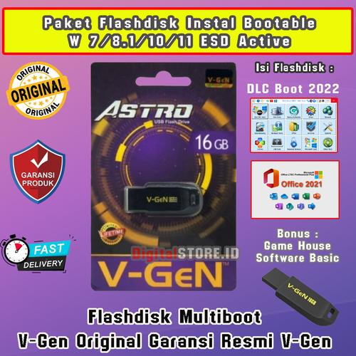 Jual USB Flashdisk 16GB Bootable + DLC Boot 2022 Include MS Office 2021 ...