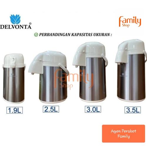Jual Termos Pompa Air Pot / Termos Pencet Delvonta Airpot Termos Air ...