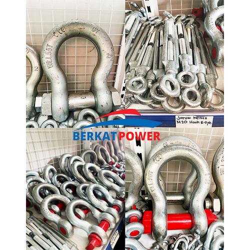 Promo Segel Shackle Omega Kapasitas 17 Ton 1 1/4'' Galvanize Bolt and ...