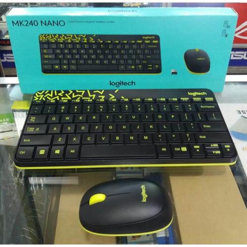 Jual KEYBORD LOGITECH MK240 WIRELESS KEYBOARD DAN MOUSE BLACK - Kota ...