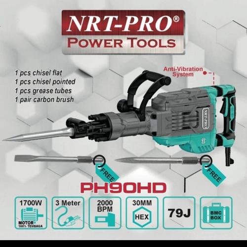 Jual NRT PRO PH 90 HD MESIN BOR BOBOK BETON / JACK HAMMER DRILL PH90HD ...
