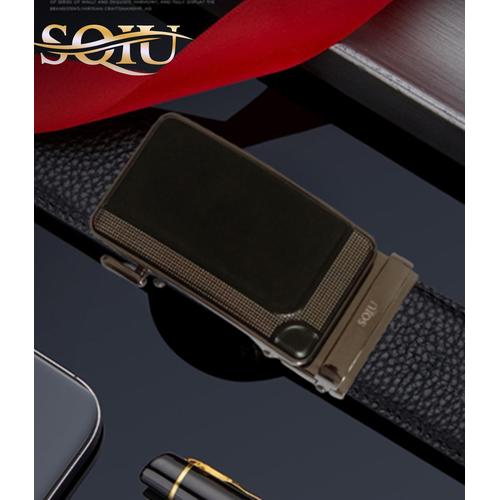 Jual Ikat Pinggang Pria Kulit Asli SQIU Auto Buckle Casual Style ...