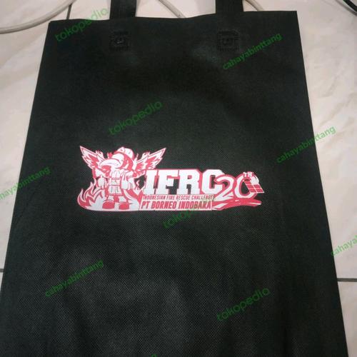 Jual goodie bag/tas puring/spond Bond 30x40 sablon 1sisi/1warna ...