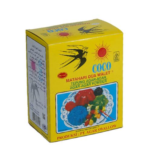 Jual Tepung Agar COCO Dua Walet 5Gr AGAR SWALLOW - MERAH Per BOX ...