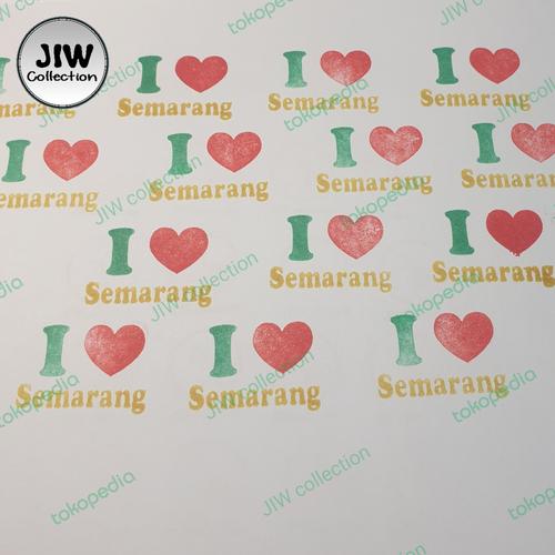 Jual custom stampel warna nama logo stempel stemple stample - 3 warna ...