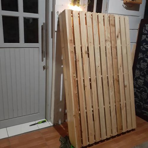 Jual Dipan Palet Kayu Jati Belanda 200 x 200 x 10 Alas Kasur Minimalis ...