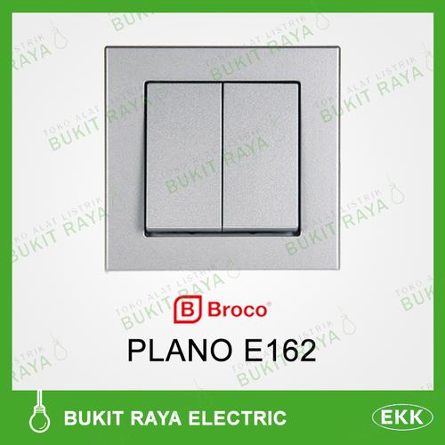 Jual Broco Plano E162 Saklar Seri Double Switch - Putih - Kota ...