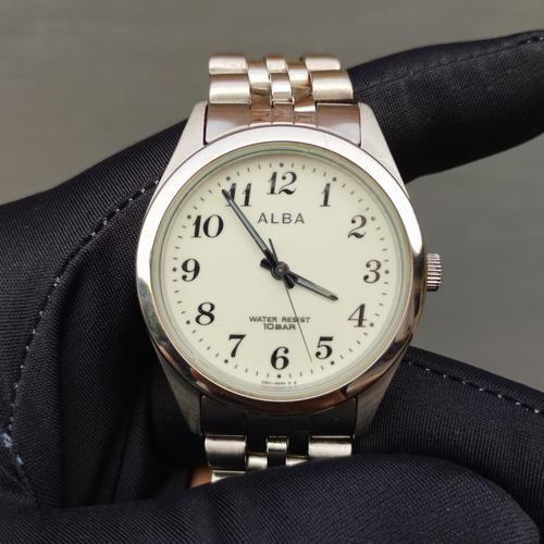 Jual seiko alba quartz man full lume v501-0cv0 JDM vintage original ...
