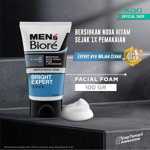 Promo Men's Biore Bright Expert 100gr - Sabun Muka Non Scrub - - KAO ...
