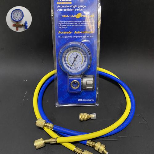 Jual Testing Manifold Ac single value R410 R32 R22 R134 plus selang R22 ...