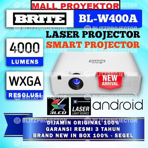 Jual BRITE BL-W400A ( 3LCD Technology, WXGA, 4000 Lumens) Android ...