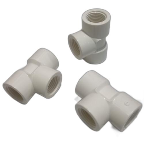 Jual Female Tee Double PVC 1/2 inch Tee Drat Dalam Double uPVC 1/2" TDD ...